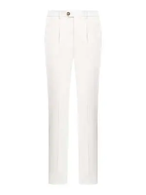 Brunello Cucinelli Tailored Cotton Trousers - Multicolor