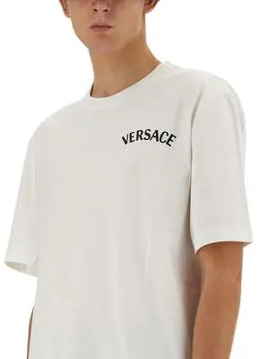 Versace T-shirt With Logo - White