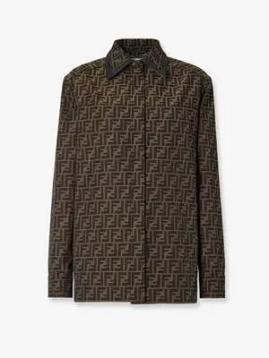 Fendi Ff Canvas Jacket - Brown