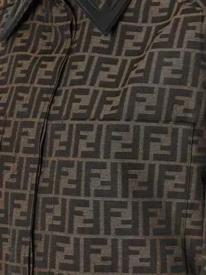 Fendi Ff Canvas Jacket - Brown