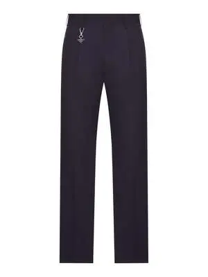 Prada Tailored Cotton Poplin Trousers - Blue