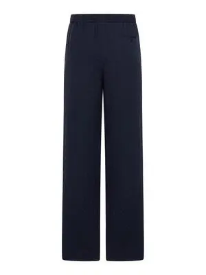 Giorgio Armani Lyocell And Froissé Silk Pants - Brown