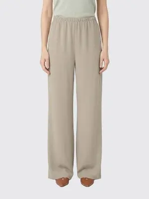 Max Mara Max Mara Cotton Pants With Pleats Cream