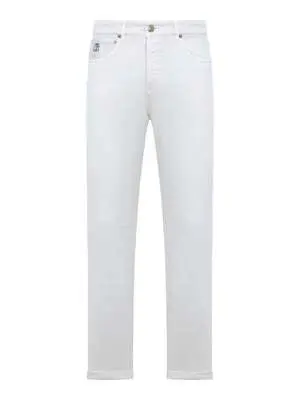 Brunello Cucinelli Slim Fit Stretch Cotton Jeans