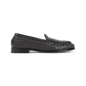 Bottega Veneta Silenzio Supple Intrecciato Loafer - Brown