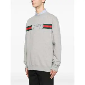 Gucci Crew Neck Long Sleeve Sweatshirt - Gray