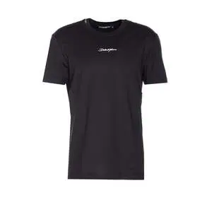 Dolce & Gabbana Embroidered Patch Logo T-shirt - Black