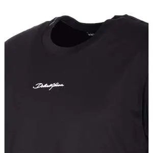 Dolce & Gabbana Embroidered Patch Logo T-shirt - Black