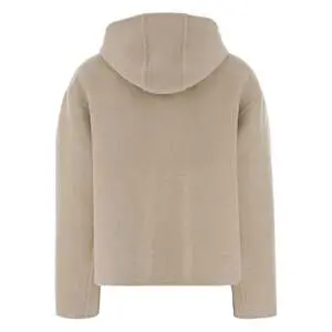 Fendi Oversized Reversible Wool Jacket With Hood