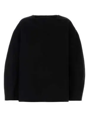 JIL SANDER Oversize Virgin Wool Sweater - Black