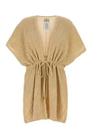 Fendi Knit Poncho - Brown