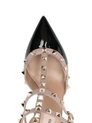Valentino Garavani Rockstud Patent Leather Pumps - Multicolor