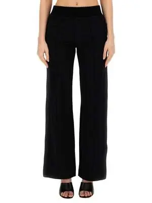 Off-White Wide Leg Pants - Black