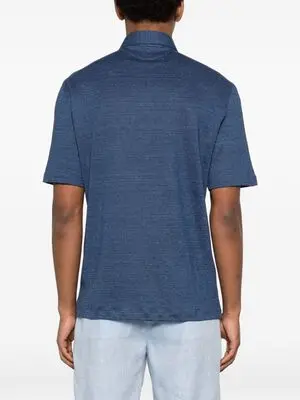 Brunello Cucinelli Linen And Cotton Polo Shirt - Multicolor
