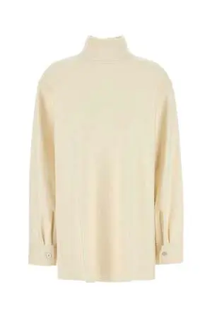 JIL SANDER Cream Wool Blend Blouse - Yellow