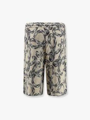 Loewe Terrycloth Shorts With Iconic Print - Multicolor