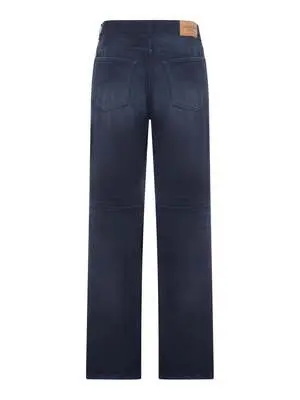 Balenciaga Wide Leg Denim Jeans - Multicolor