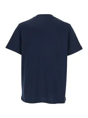 A.p.c. Crew Neck T-shirt With Embroidered Logo - Multicolor