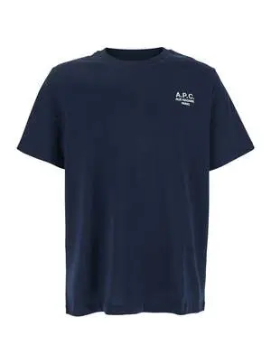A.p.c. A.P.C. Crew Neck T-Shirt With Embroidered Logo Multicolor