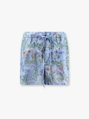Gucci Printed Silk Shorts - Multicolor