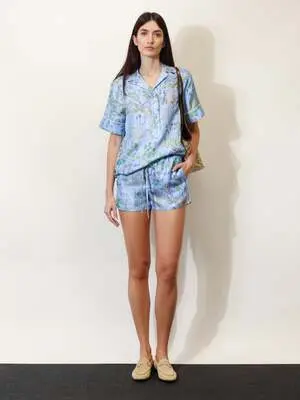 Gucci Printed Silk Shorts - Multicolor
