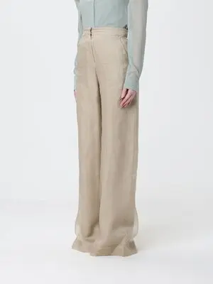 Max Mara High Waisted Wide Leg Silk Pants