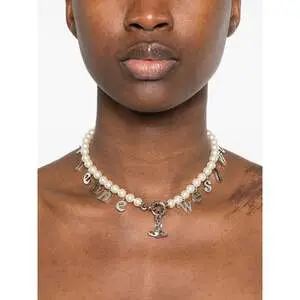 VIVIENNE WESTWOOD Tone Pearl Orb Pendant Necklace