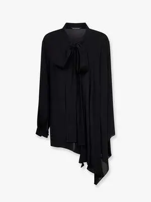 Balenciaga Shirt With Bow Detail - Multicolor