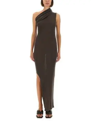 Rick Owens Knitted Athena Maxi Dress - Brown