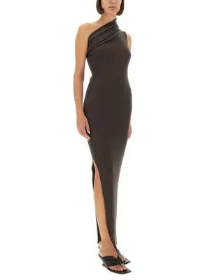 Rick Owens Knitted Athena Maxi Dress - Brown