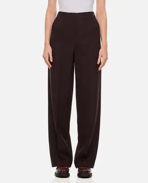Fendi Grain De Poud Wide-leg Trousers