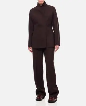 Fendi Grain De Poud Wide-leg Trousers