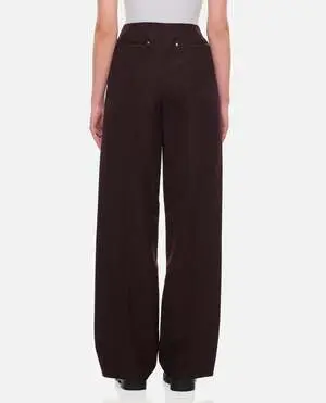 Fendi Grain De Poud Wide-leg Trousers