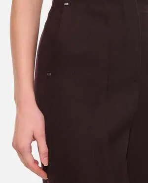 Fendi Grain De Poud Wide-leg Trousers