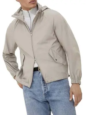 Brunello Cucinelli Technical Fabric Jacket With Hood