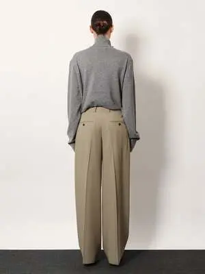 TOTEME Viscose And Wool Trousers - Multicolor