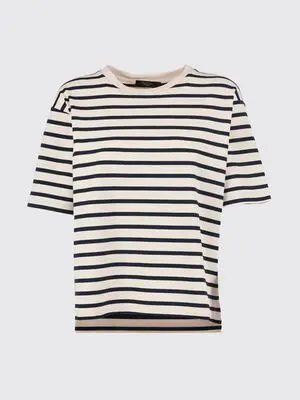Max Mara Striped Cotton T-shirt - Multicolor