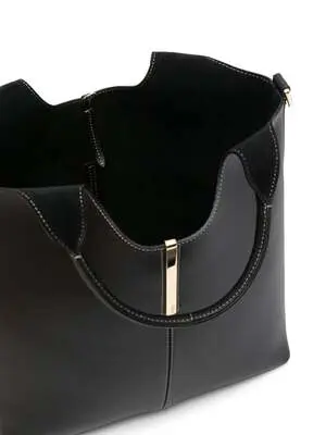TOD'S Calfskin Tote Bag - Black