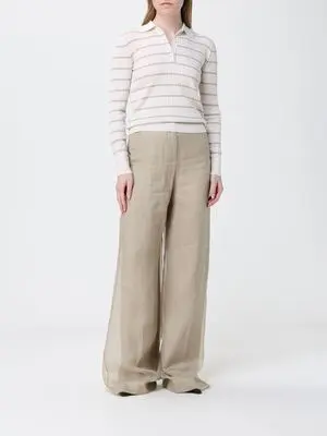 Max Mara Striped Polo Shirt - Cream