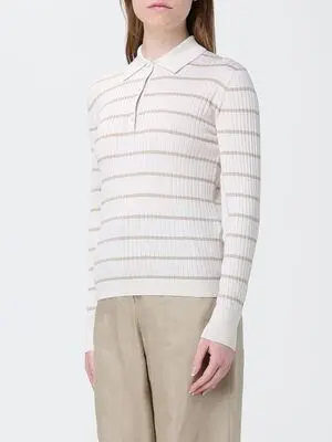 Max Mara Striped Polo Shirt - Cream