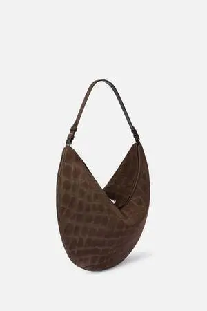 Jacquemus Le Calisso Rond Croc Effect Handheld Bag - Multicolor