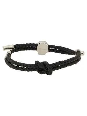 Alexander McQueen Skull Leather Bracelet