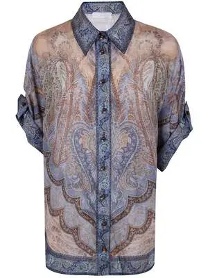 Zimmermann Wanderlust Short Sleeve Shirt