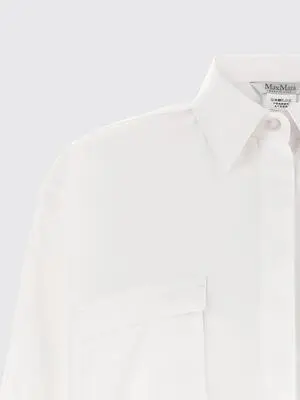 Max Mara Shirt With Classic Collar And Button-up Front - White