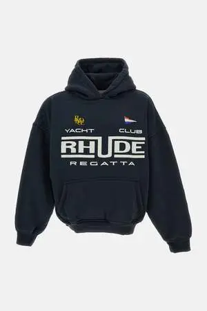 Rhude Cotton Printed Hoodie - Multicolor