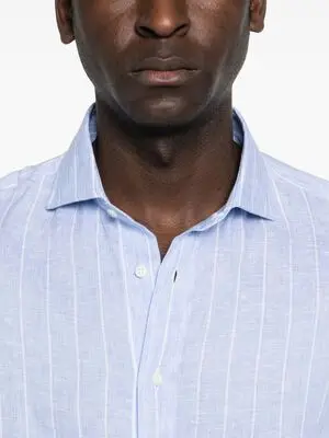 Brunello Cucinelli Striped Linen Shirt