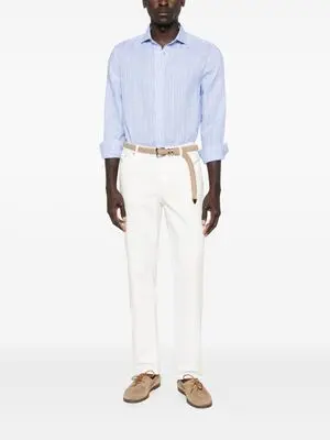 Brunello Cucinelli Striped Linen Shirt - Multicolor