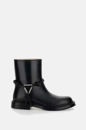 Bottega Veneta Braided Leather Ankle Boots - Multicolor