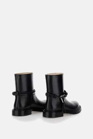 Bottega Veneta Braided Leather Ankle Boots - Multicolor