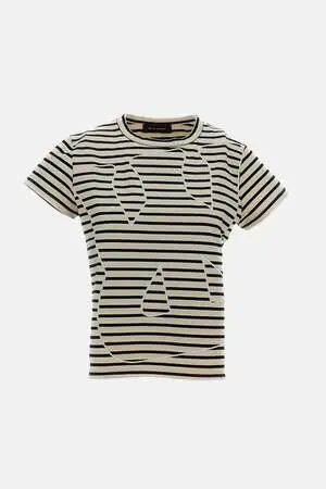WALES BONNER Crown Cropped T-shirt - Multicolor